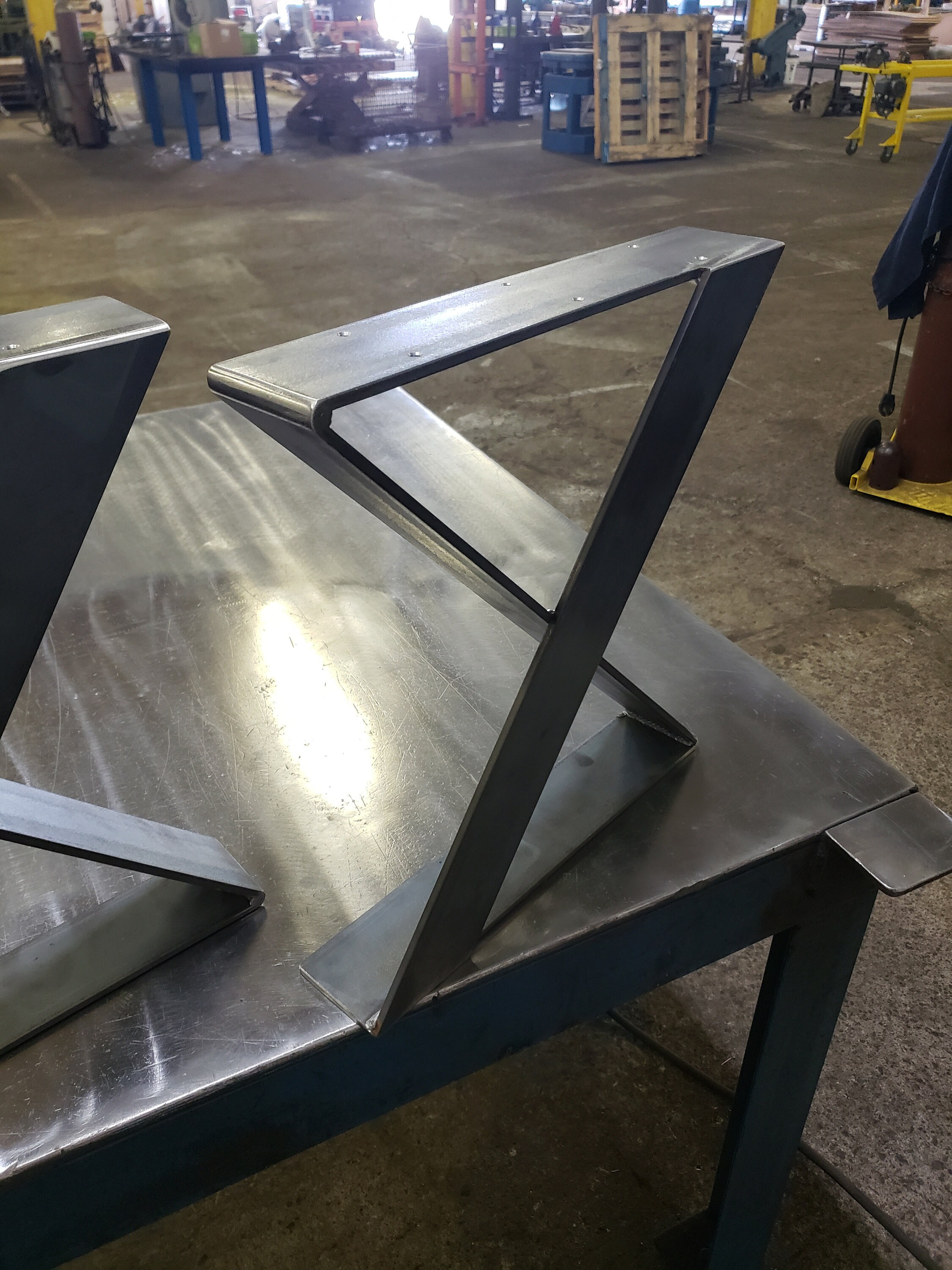 3 X 1/4 Steel Flat Stock X or Z Frame Table Legs | Etsy