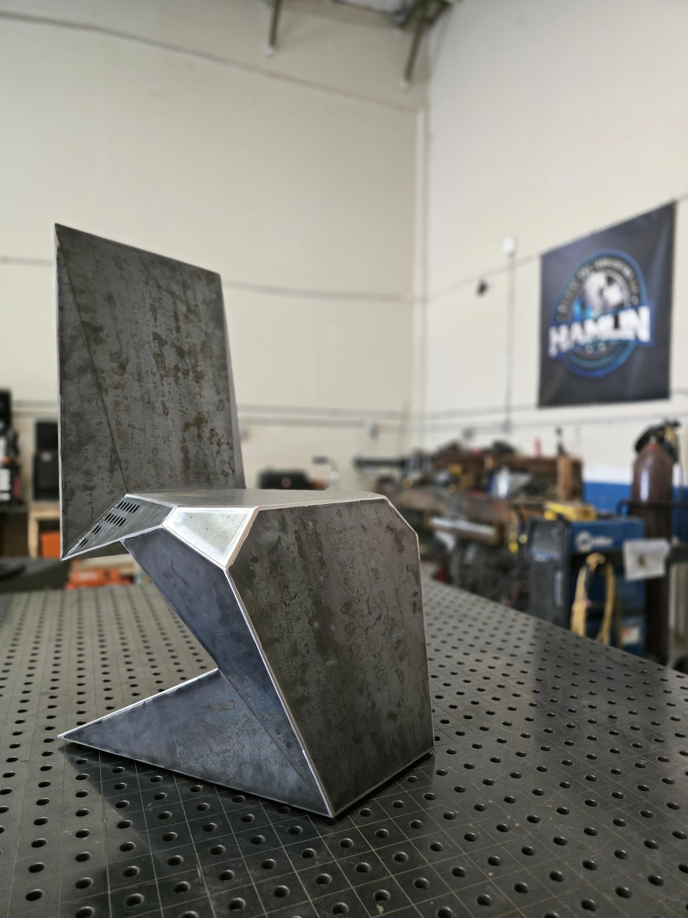 Cyber Chair – Industrial Steel Modern Art Chair - Etsy