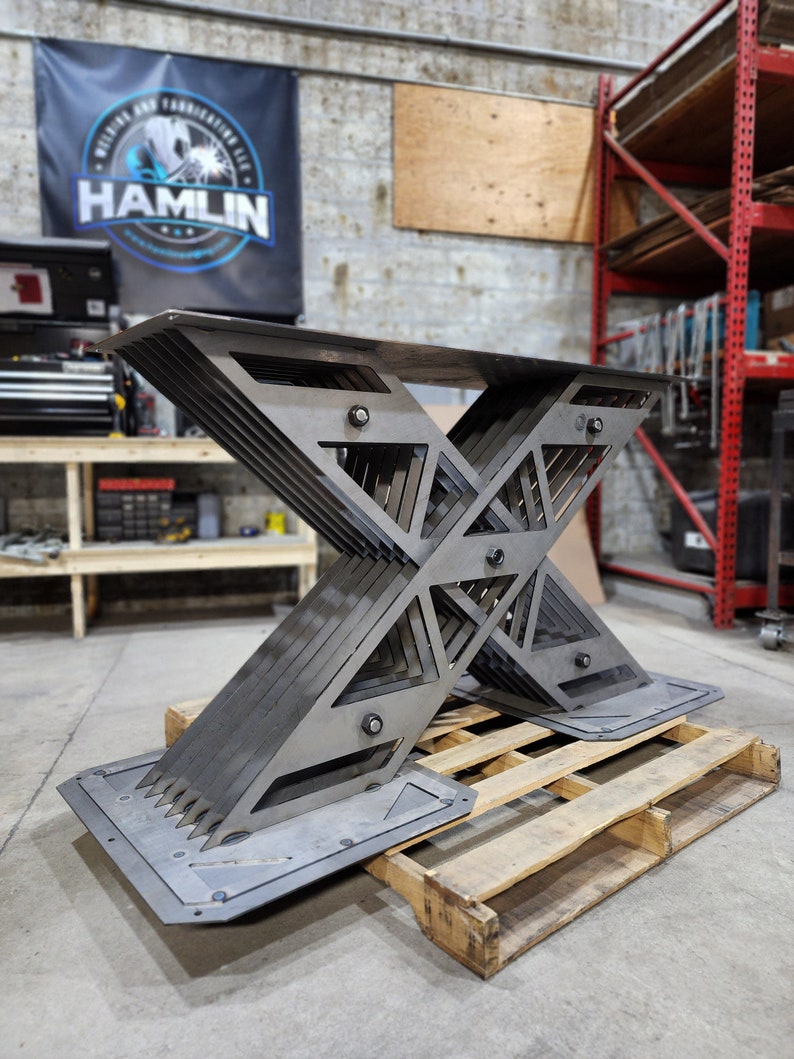 X-frame Modern Industrial Style Table Base (counter Height or Dining ...