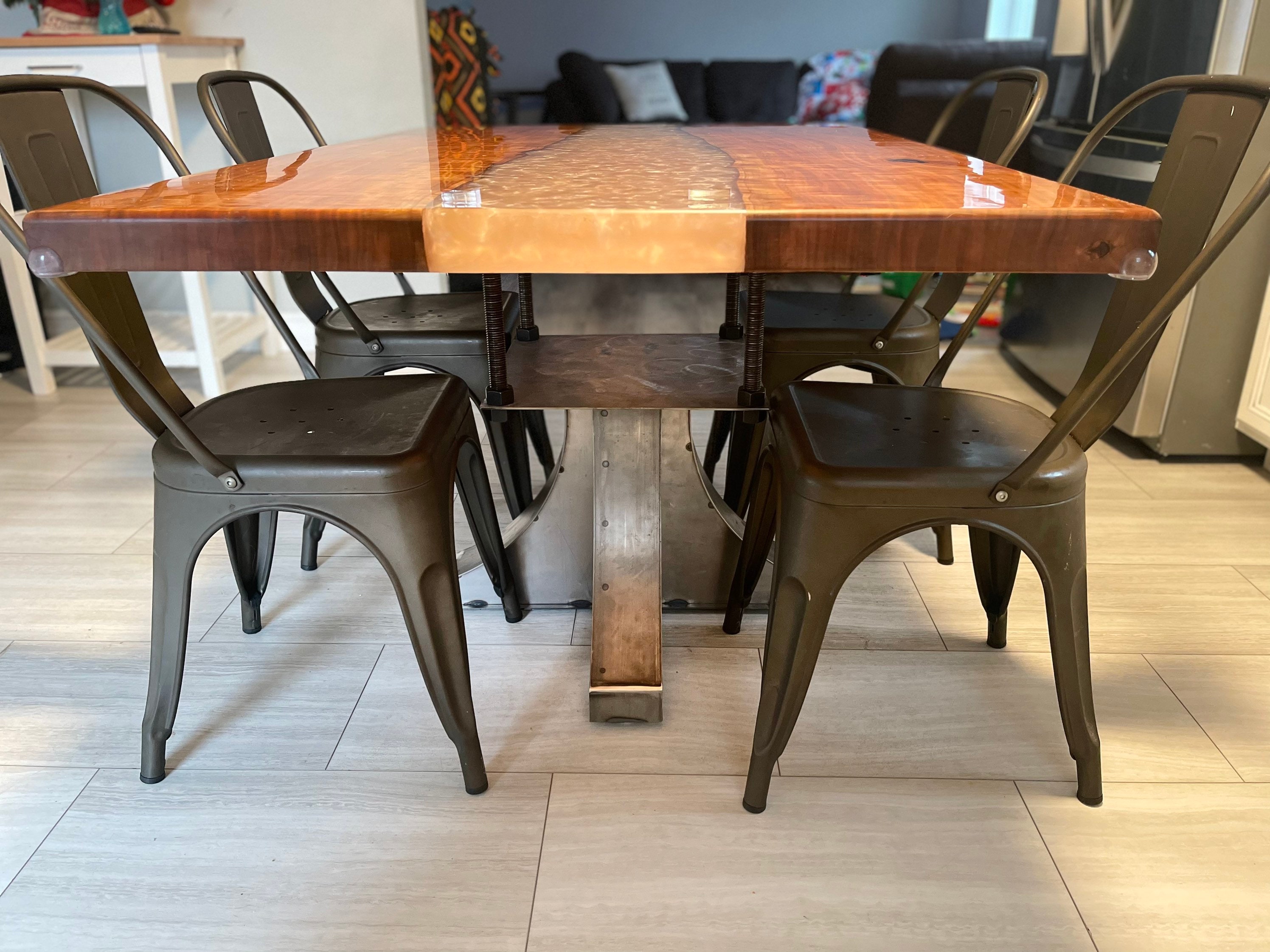 Industrial Style Steel Arch Table Base - Etsy