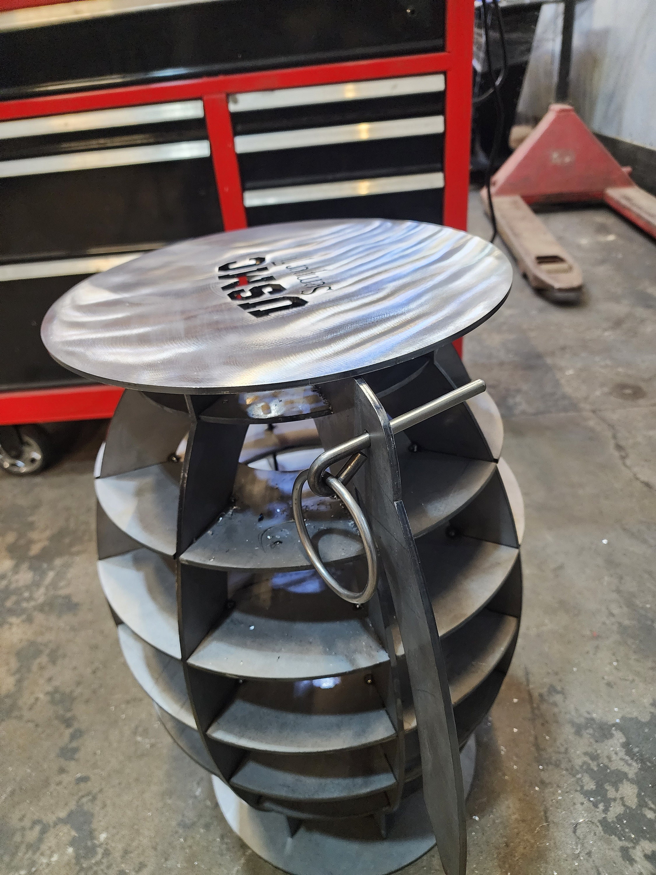 Customizable Metal Grenade Stool or End Table - Etsy