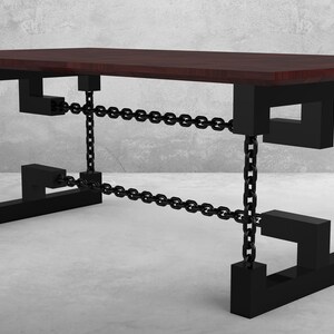 Chain Link Double 90 Table Base - Etsy