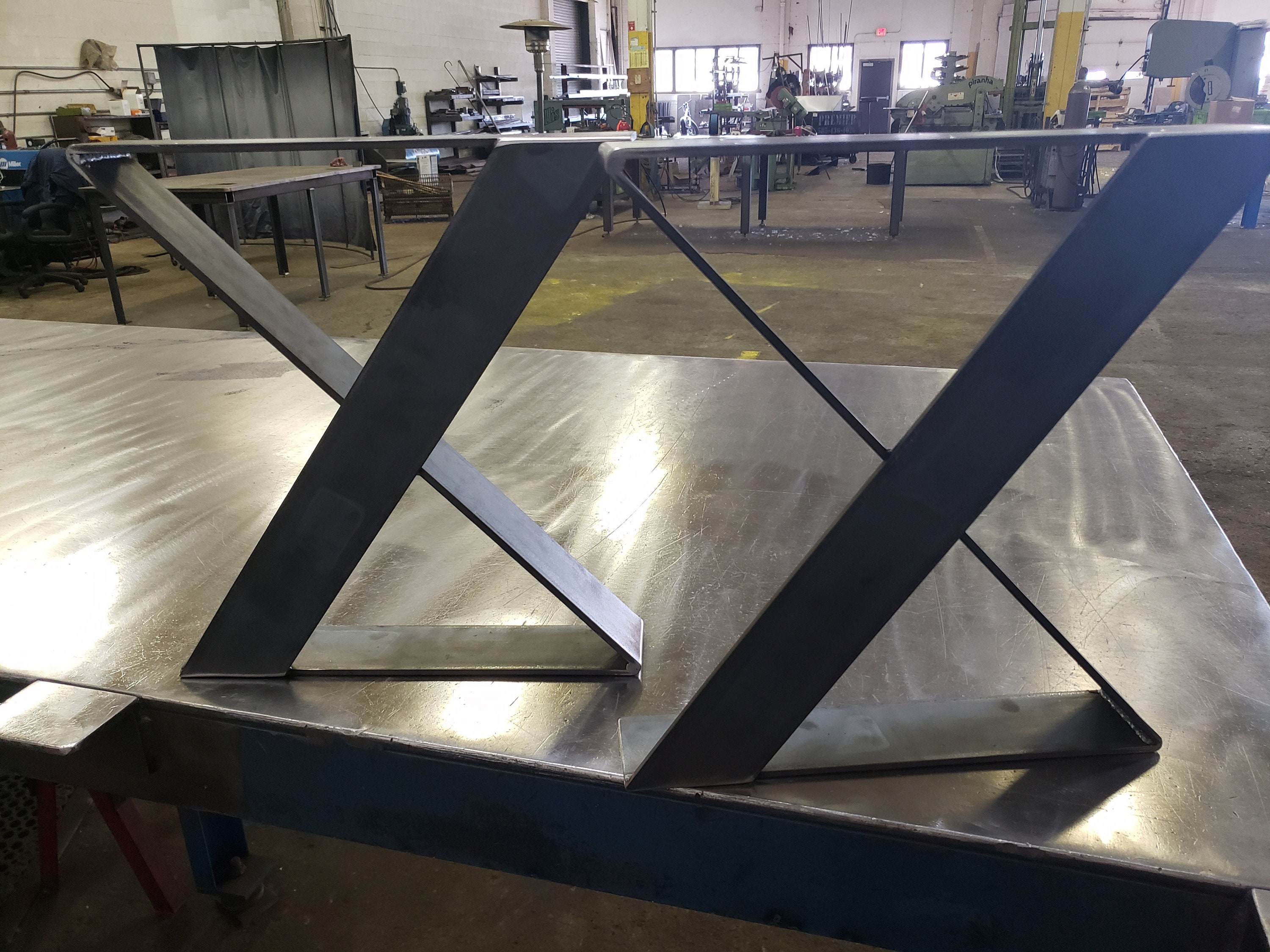 3 X 1/4 Steel Flat Stock X or Z Frame Table Legs Modern Style - Etsy