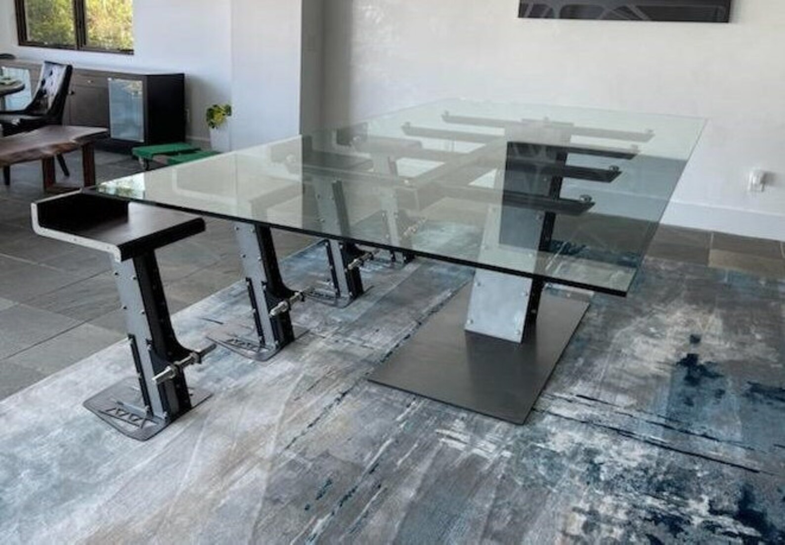 Industrial Style Steel Cantilever Table Base - Etsy