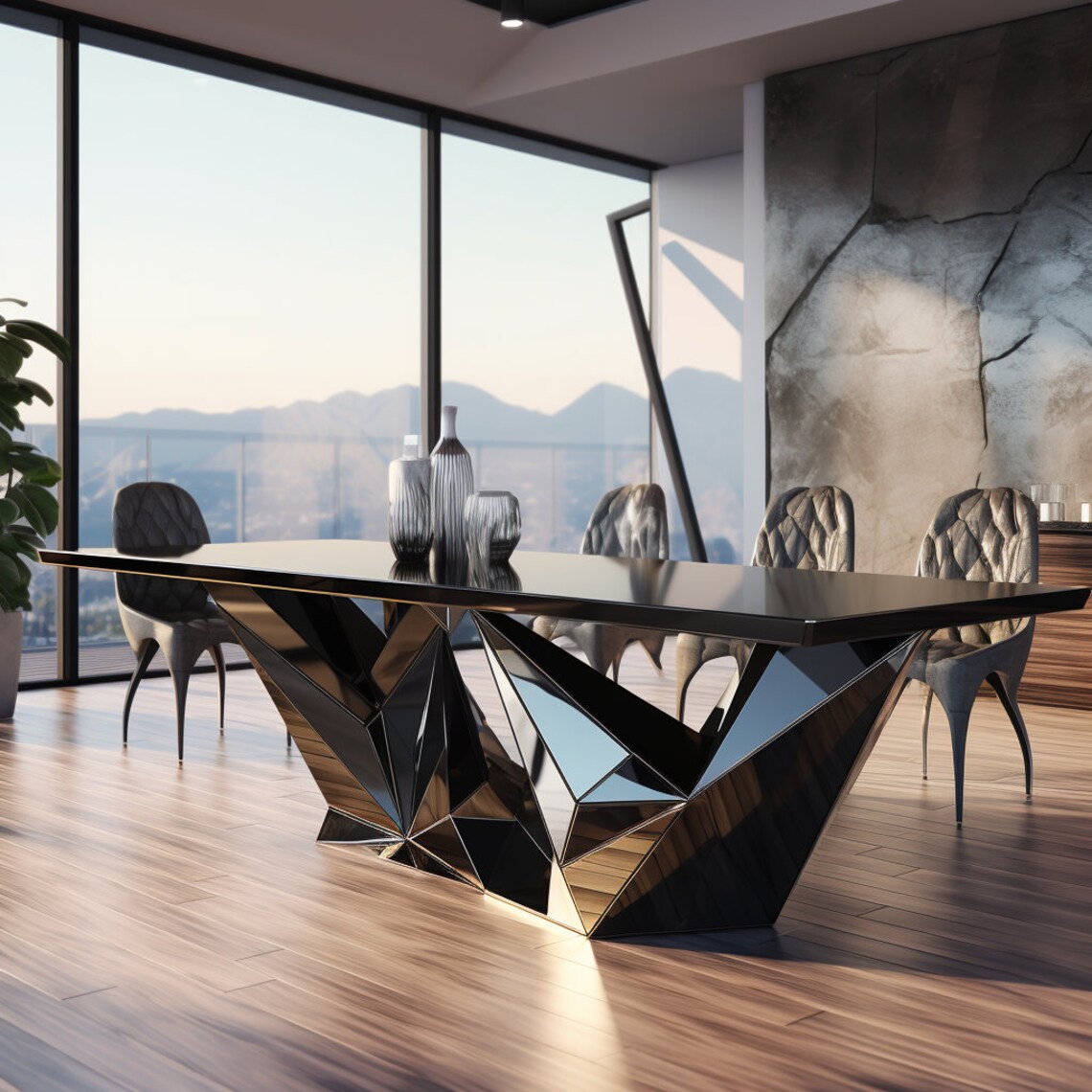 Geometric Low Poly Table Bases - Etsy