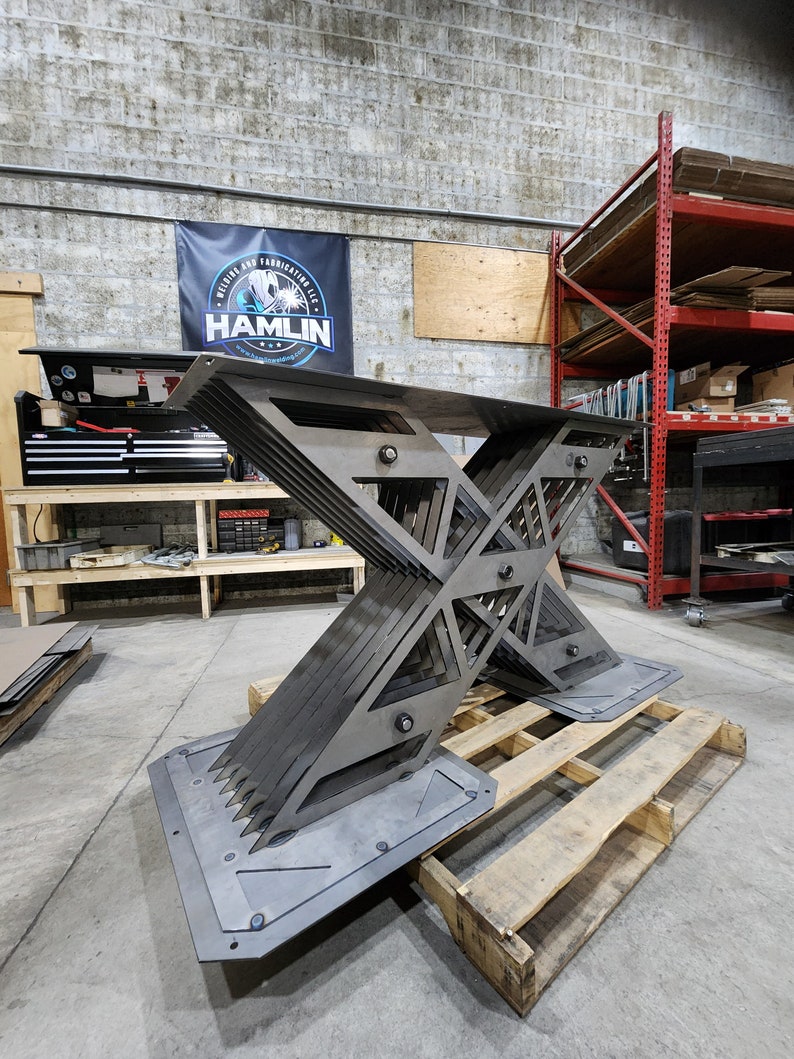 X-frame Modern Industrial Style Table Base (counter Height or Dining ...