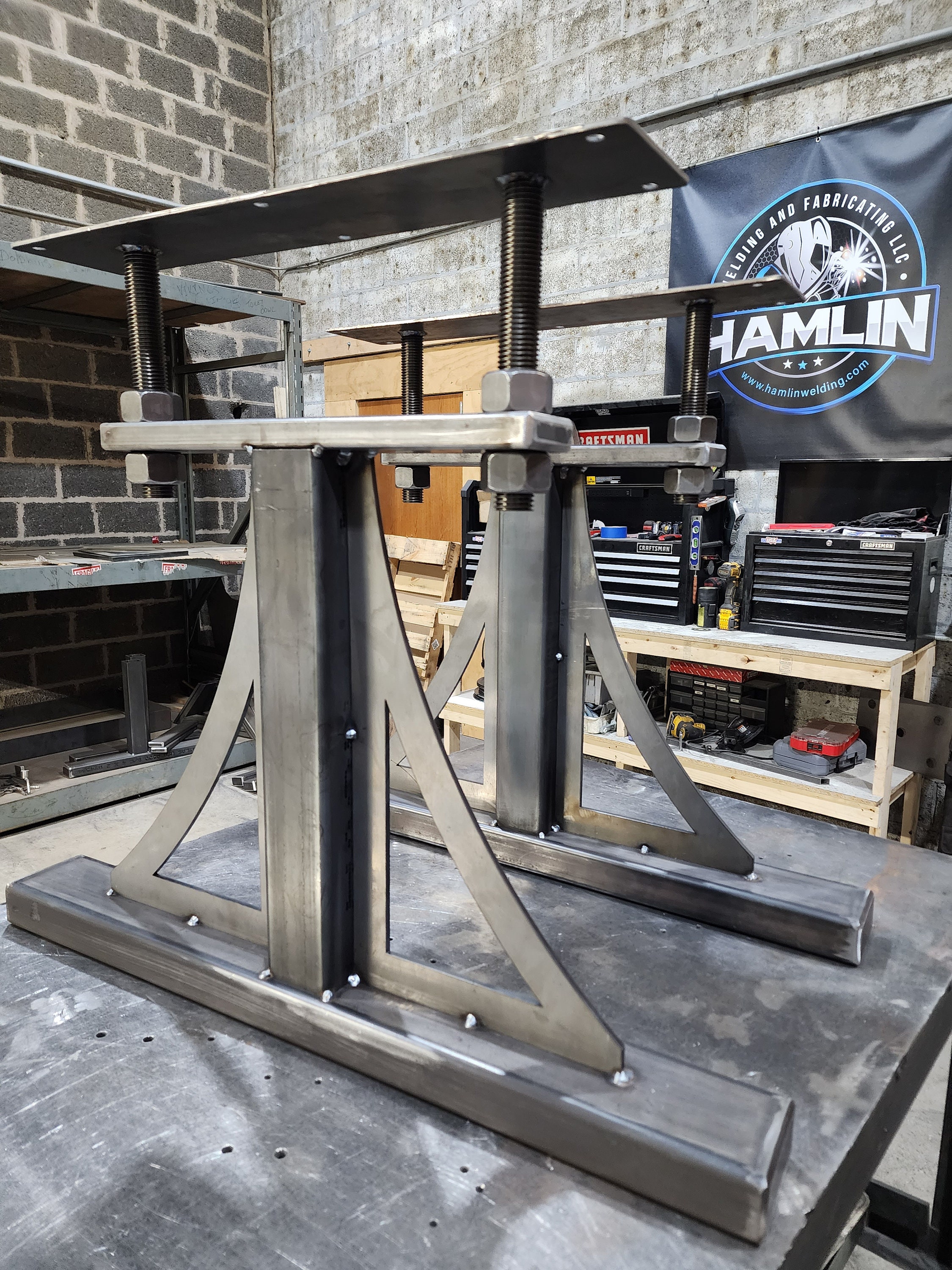 Industrial Adjustable Table Legs - Etsy