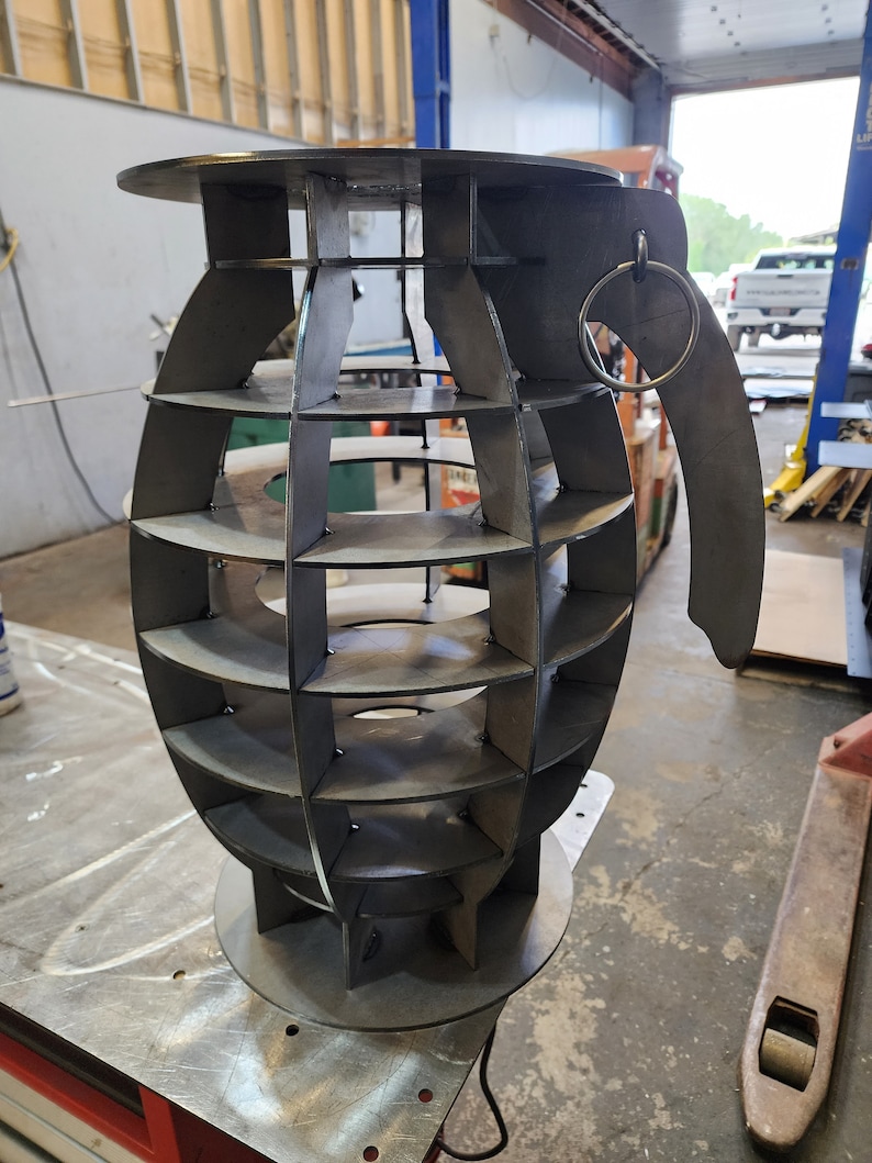 Customizable Metal Grenade Stool or End Table - Etsy