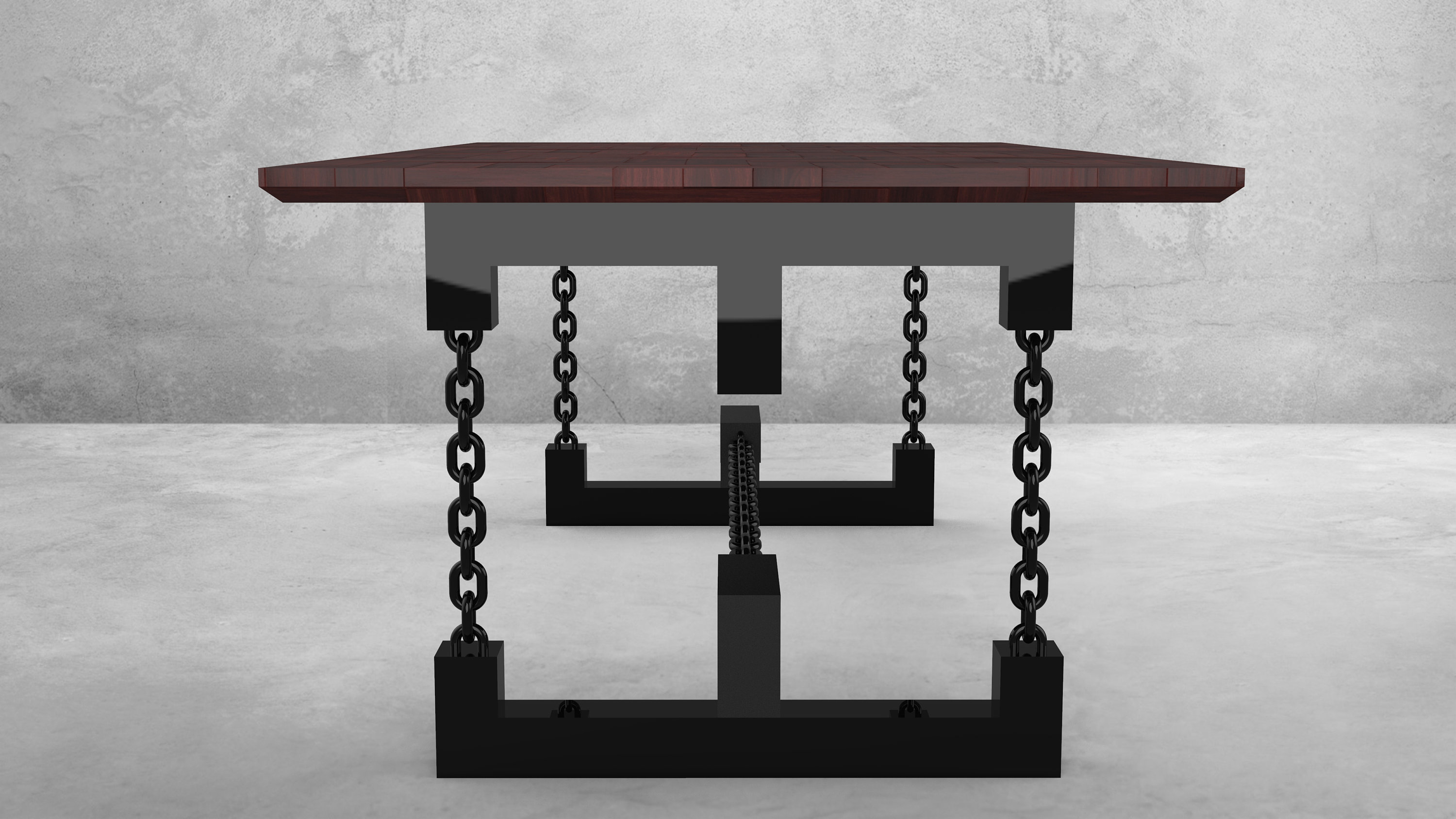 Chain Link Double 90 Table Base - Etsy
