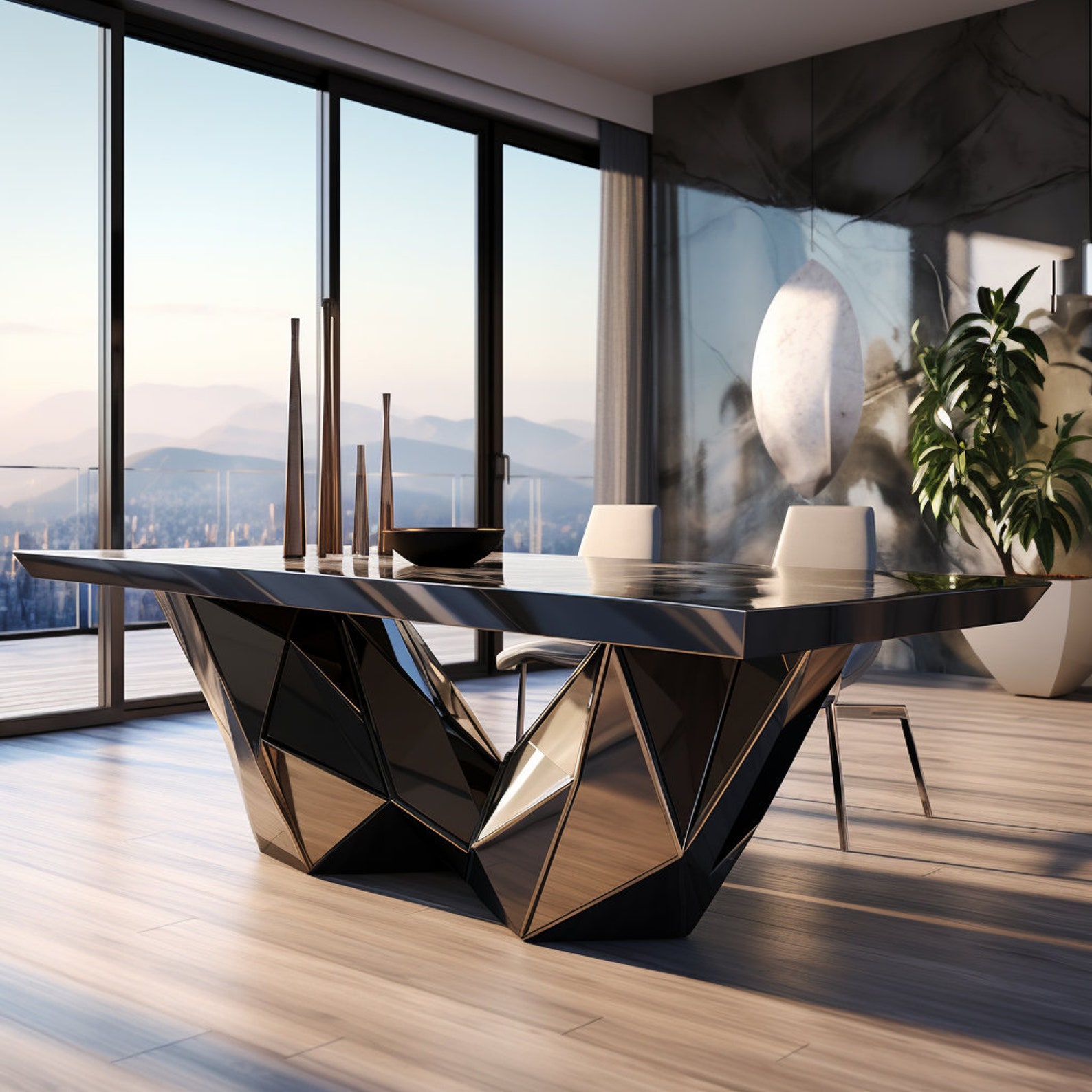 Geometric Low Poly Table Bases - Etsy