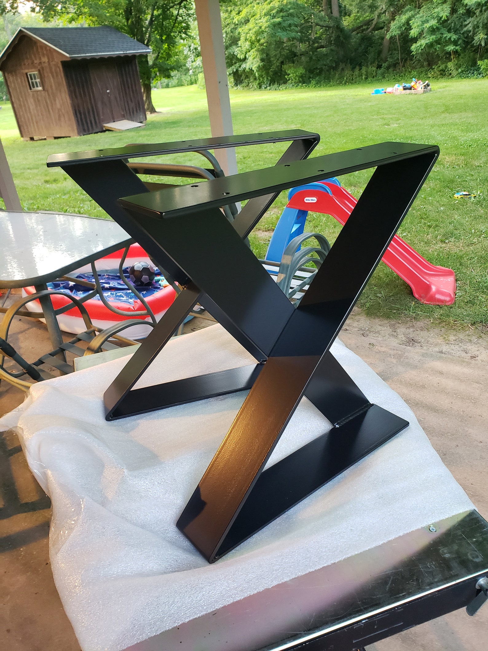 3 X 1/4 Steel Flat Stock X or Z Frame Table Legs Modern Style - Etsy