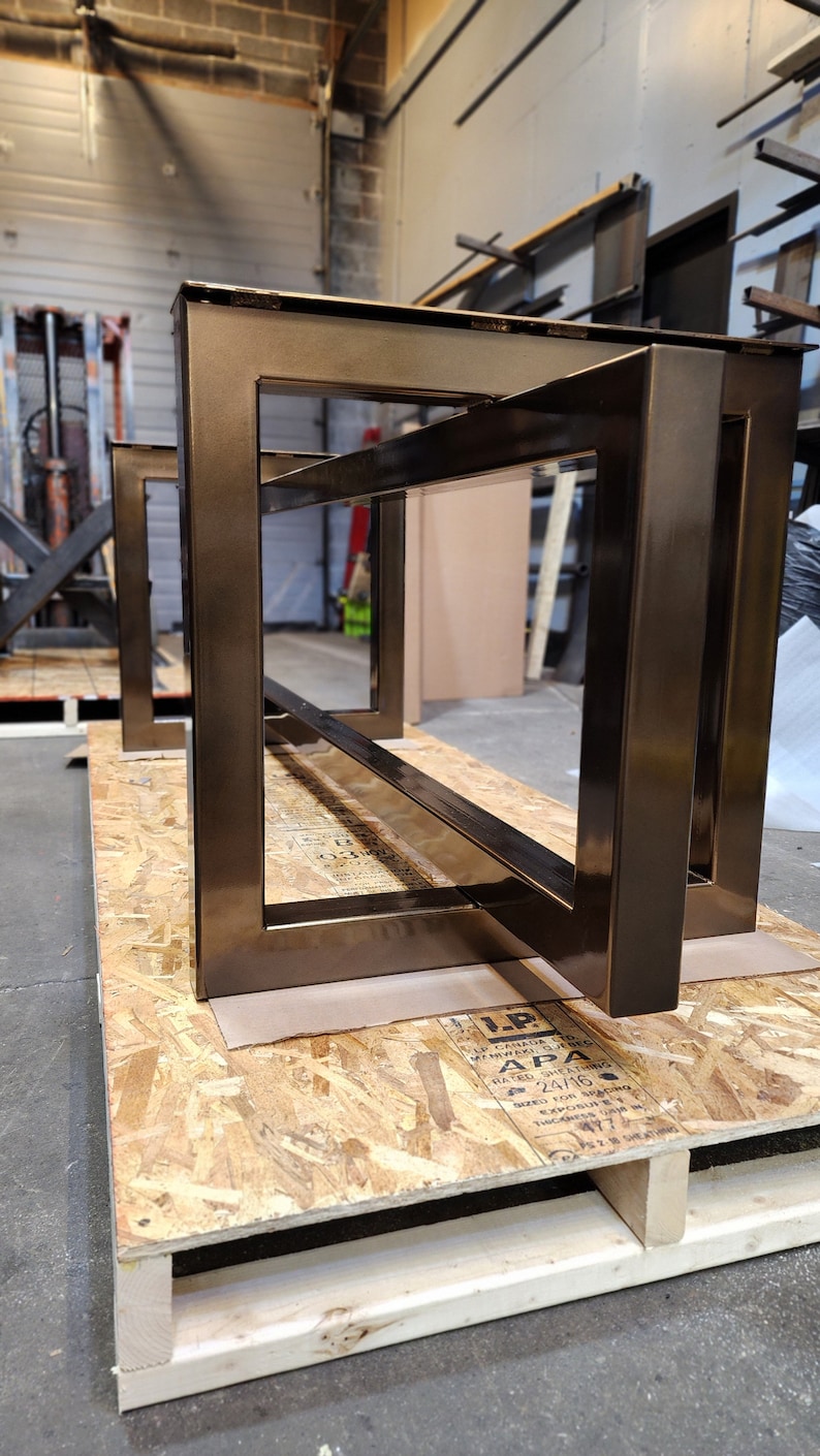 Square and Rectangle Modern Style Steel Table Base - Etsy