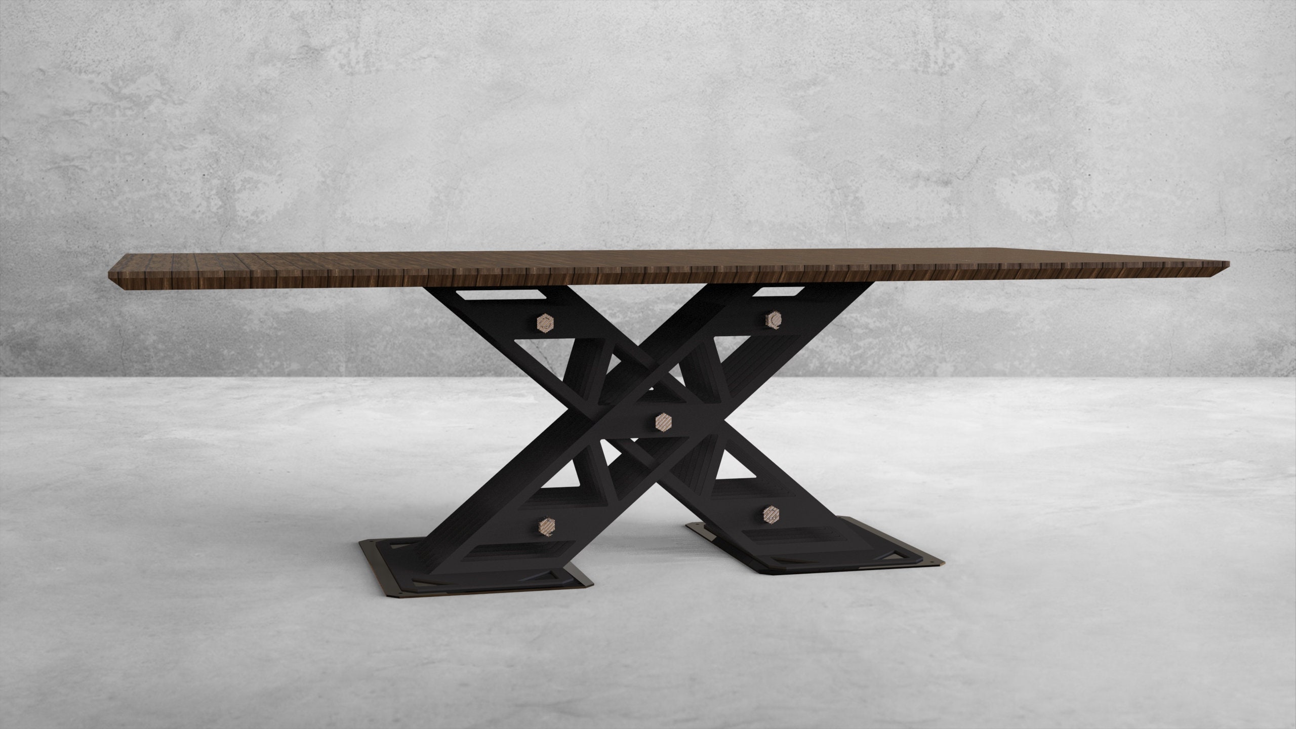X-frame Modern Industrial Style Table Base (counter Height or Dining ...