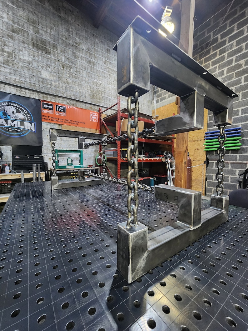 Chain Link Double 90 Table Base - Etsy