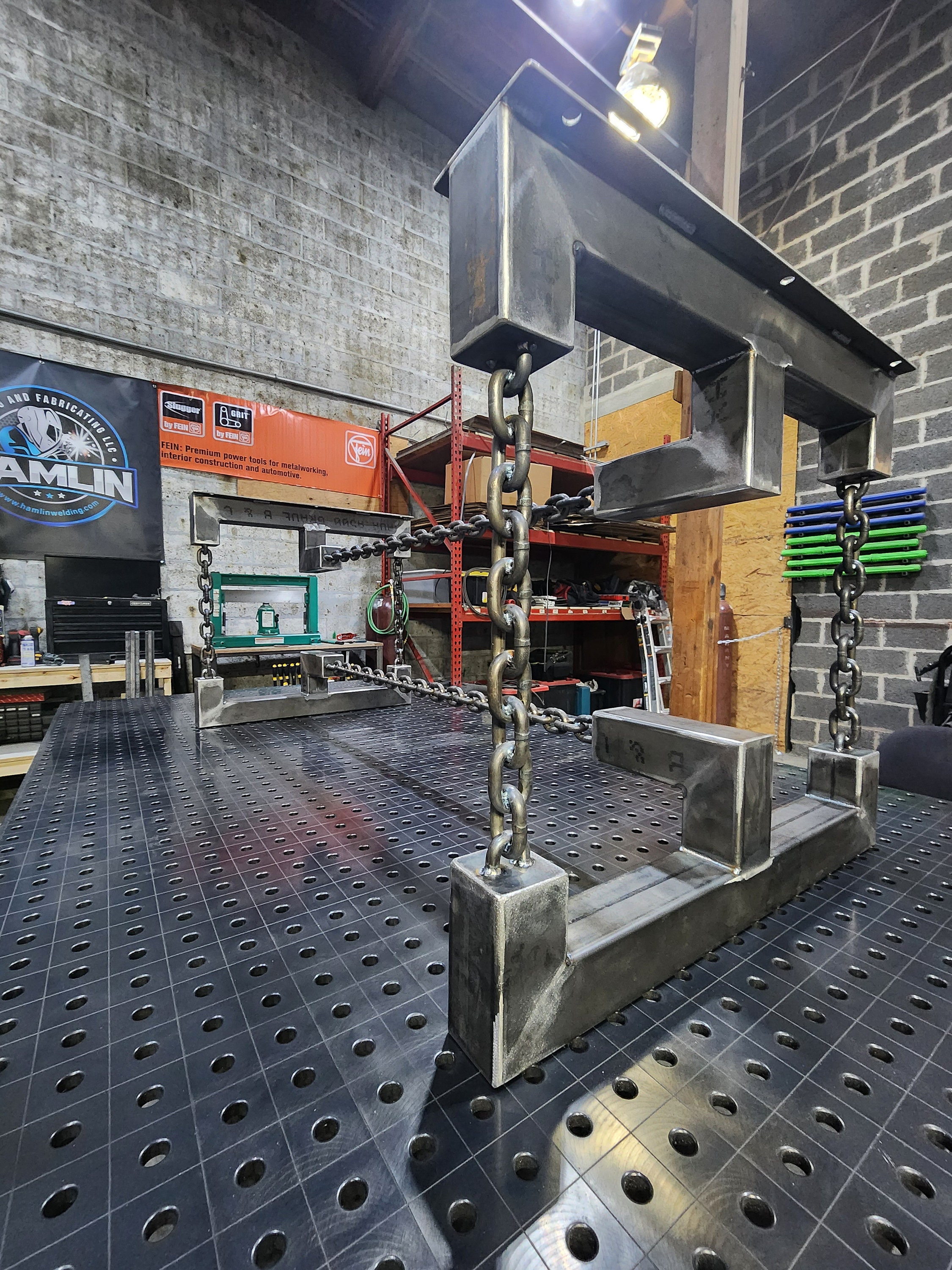 Chain Link Double 90 Table Base - Etsy