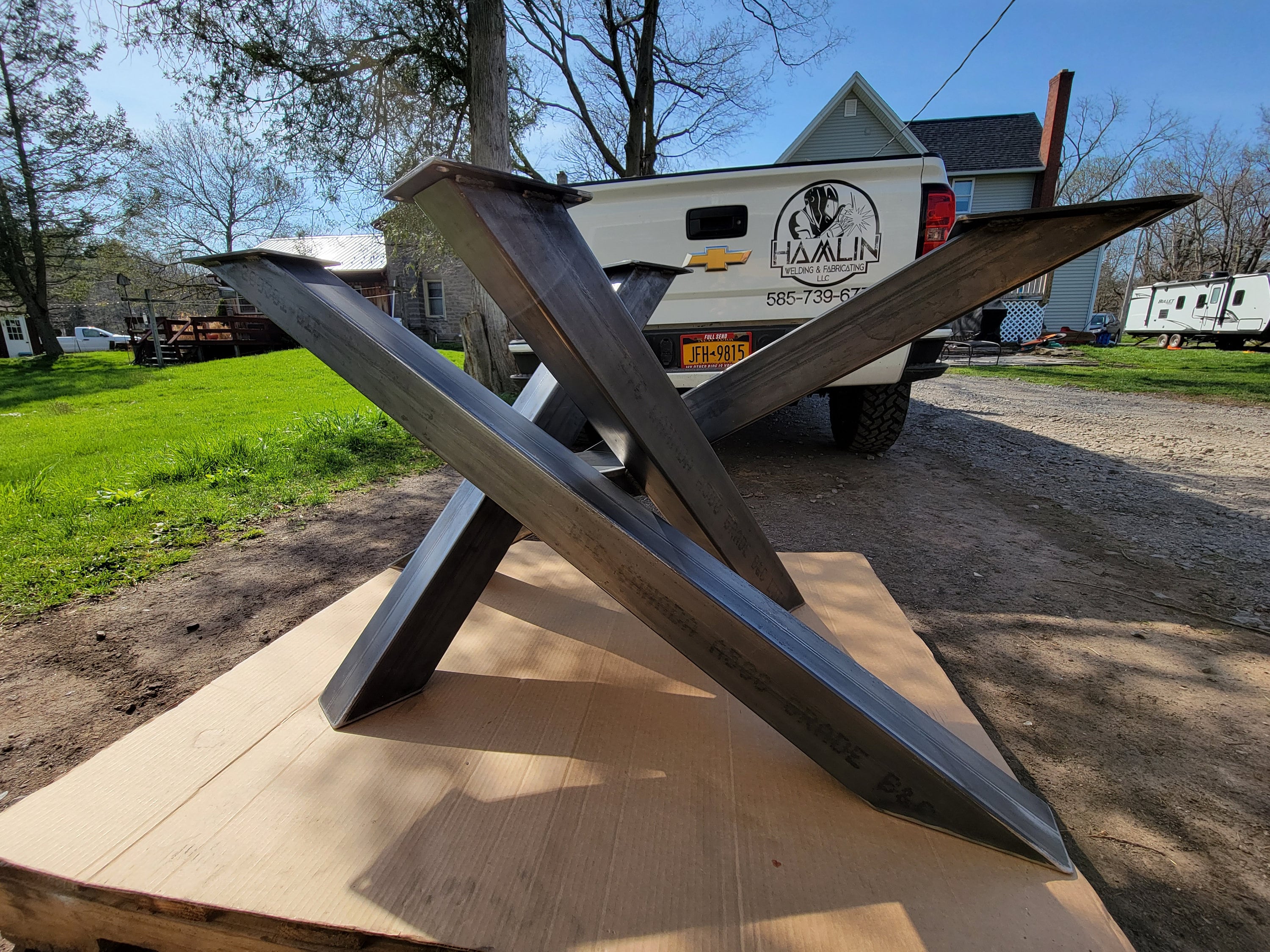 Criss-cross Spider Base - 4"x4" Steel Tubing - Etsy