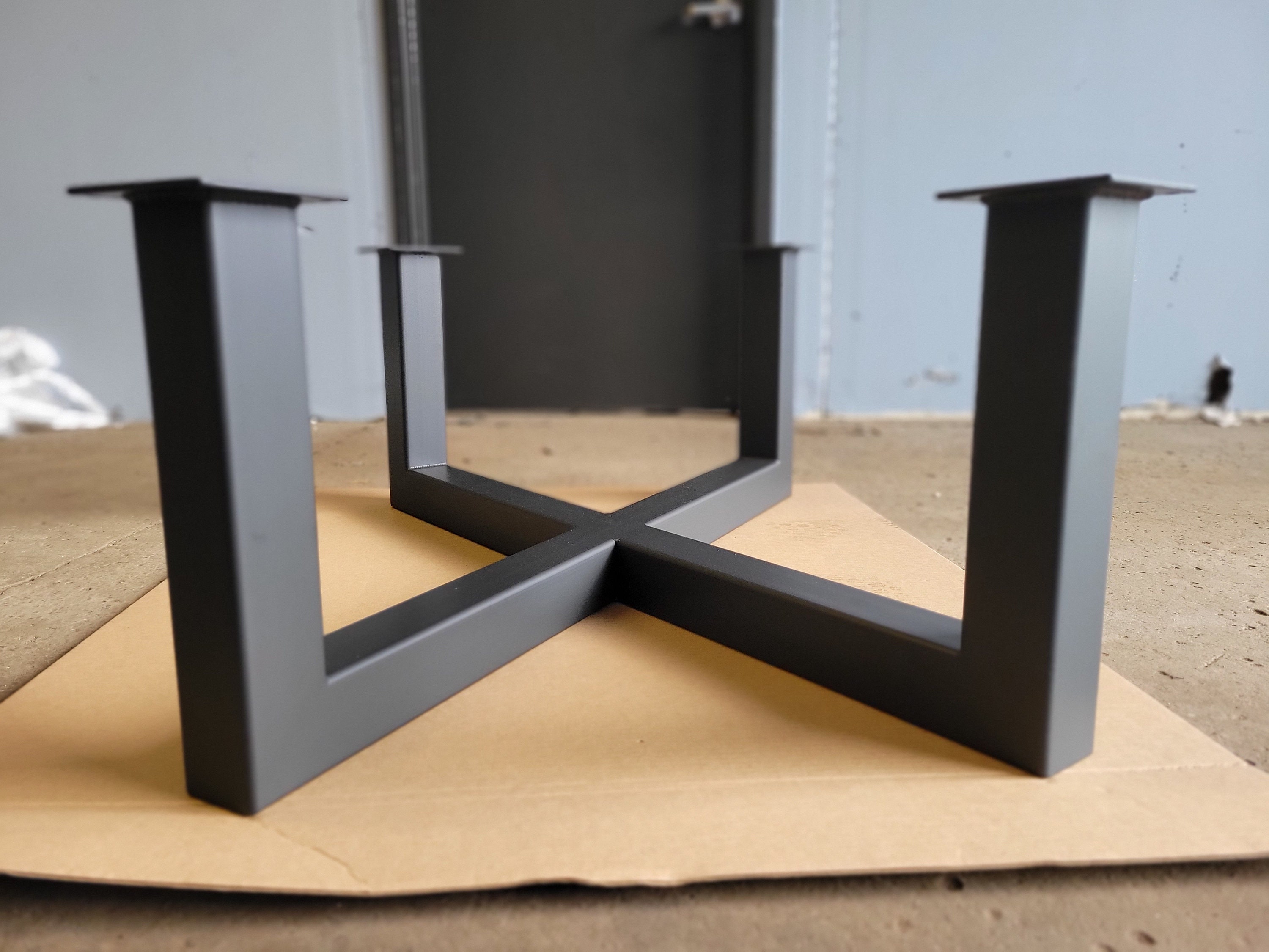 Cross X Pedestal Base - 3"x3" Steel Tubing - Etsy