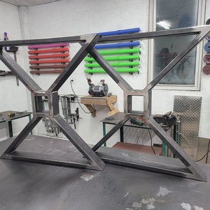 X-frame Center Beam Steel Table Legs 3"x1" Steel Rectangle Tubing - Etsy