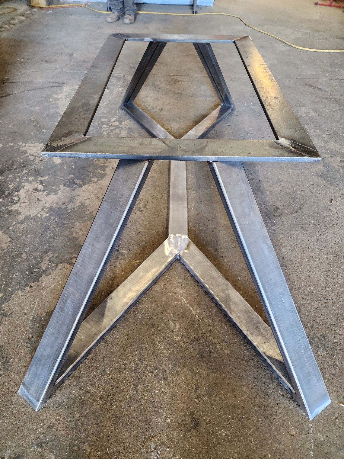 Abstract Steel Table Base - Any Size! - Etsy