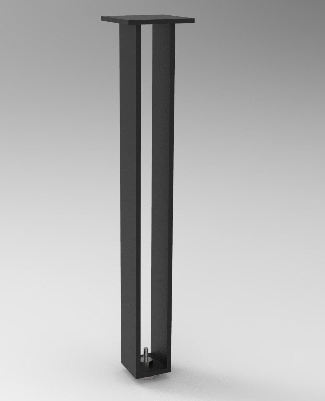 Modern Style Steel Flat Bar Table Legs — Hamlin Welding & Fabricating