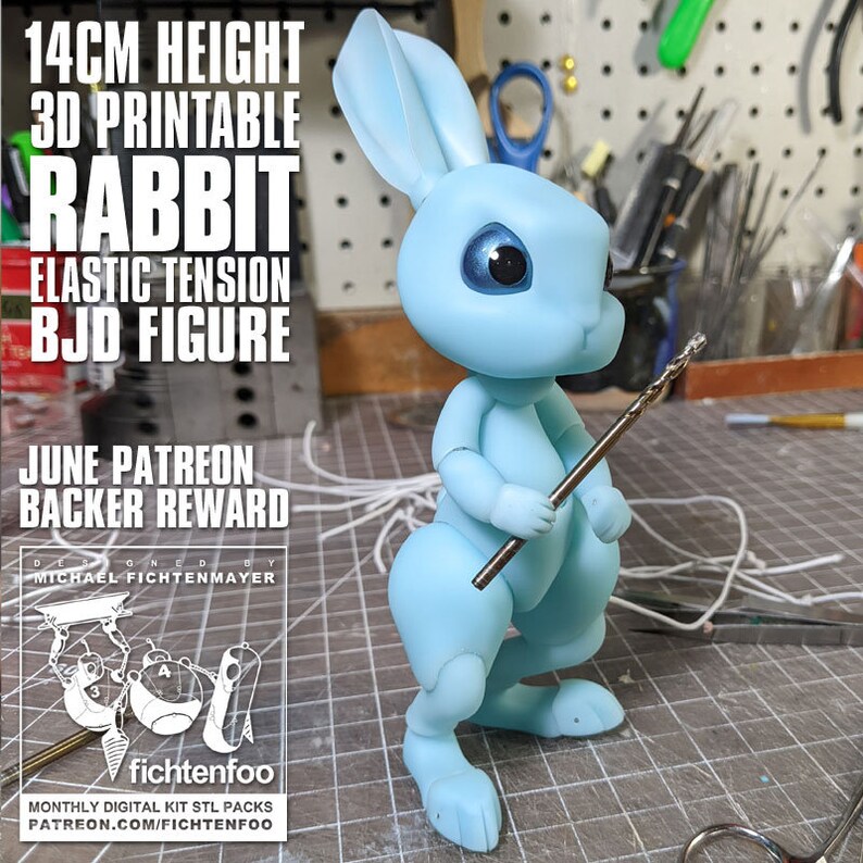 Bunny Rabbit Ball-joint Doll BJD STL Files Only Supported - Etsy