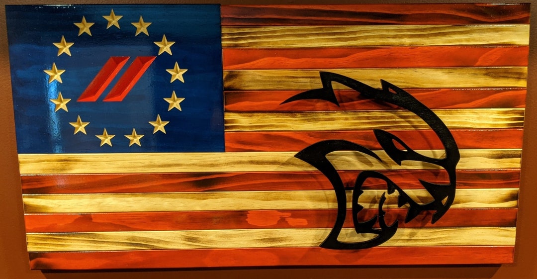 Hellcat Wood Flag - Etsy