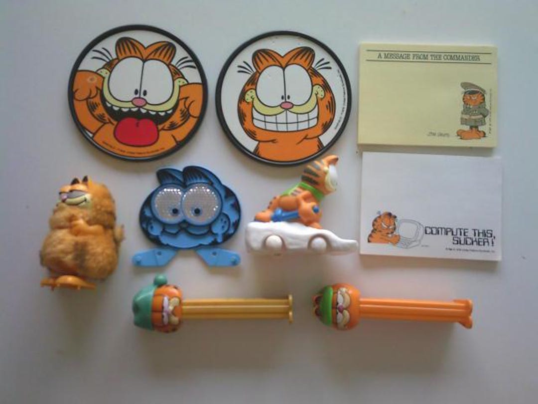 9 Garfield Items/toys Small 1980's-90's - Etsy