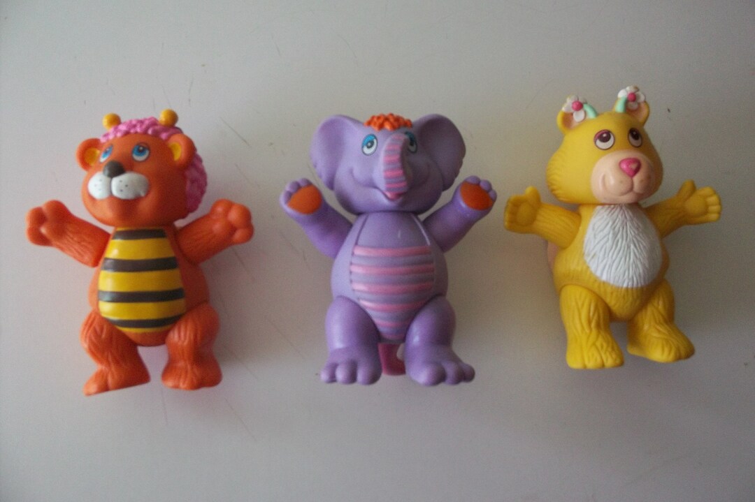 3 Wuzzles Poseable Figures 1985 - Etsy
