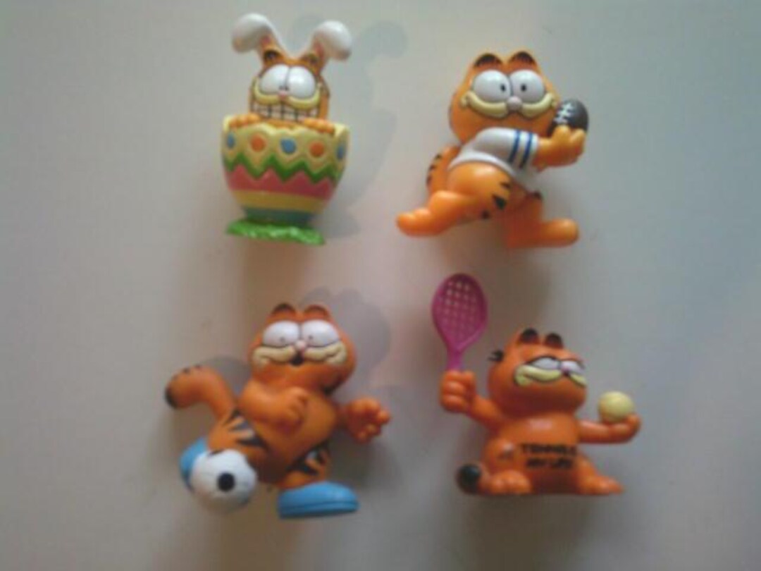 4 Garfield PVC Figures 1980's/90's - Etsy