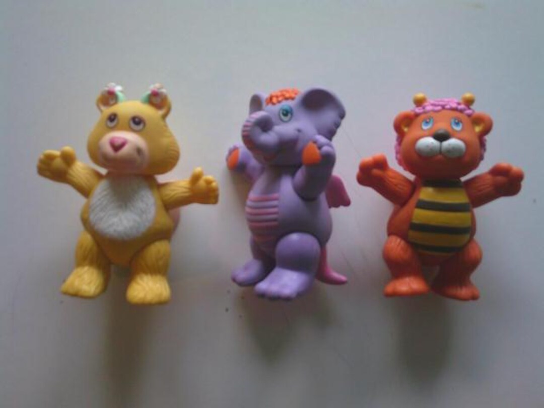 3 Wuzzles PVC Poseables 1985 - Etsy