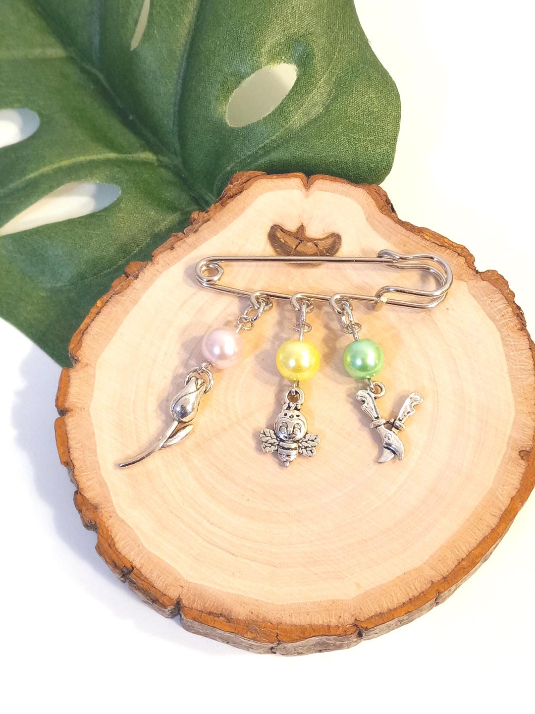 Spring Silver Iron Three Loop Kilt Safety Pin - Etsy