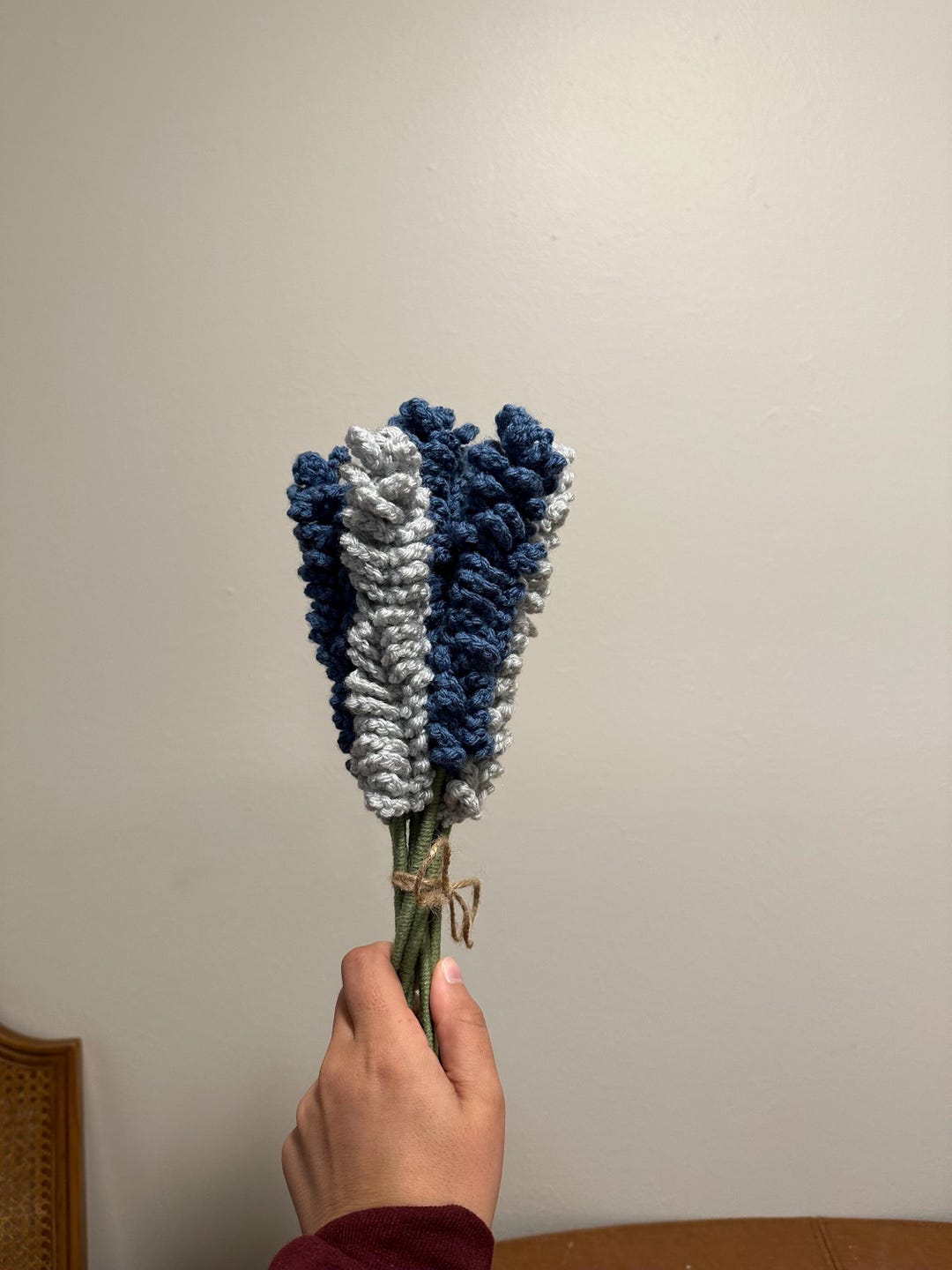Handmade Crochet Bluebonnet Bouquet: Anniversary Gift - Etsy