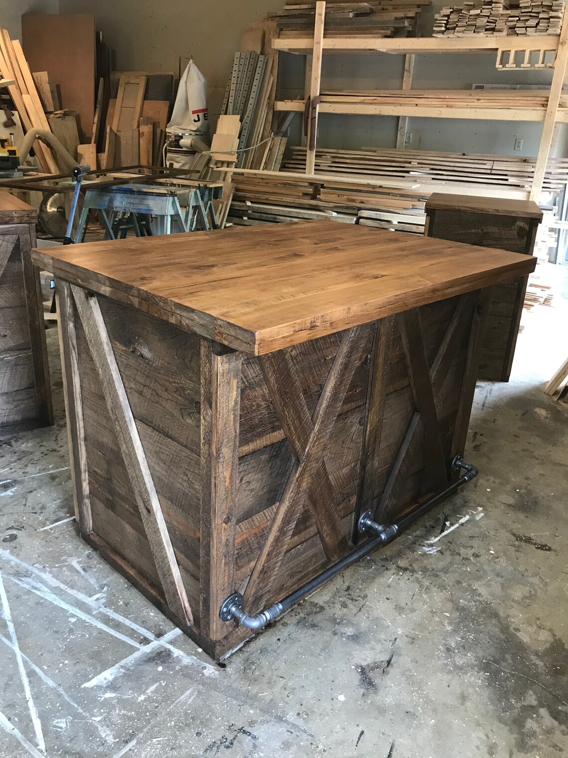 Rustic Reclaimed Retail Counter Reception Desk Office Desk | Etsy