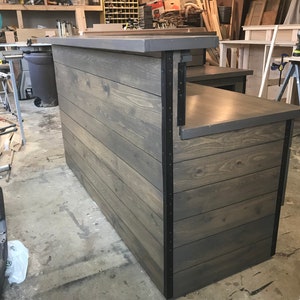 Rustic Reclaimed Retail Counter Reception Desk Office Desk - Etsy