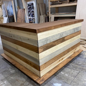 Rustic Reclaimed Retail Counter Reception Desk Office Desk - Etsy