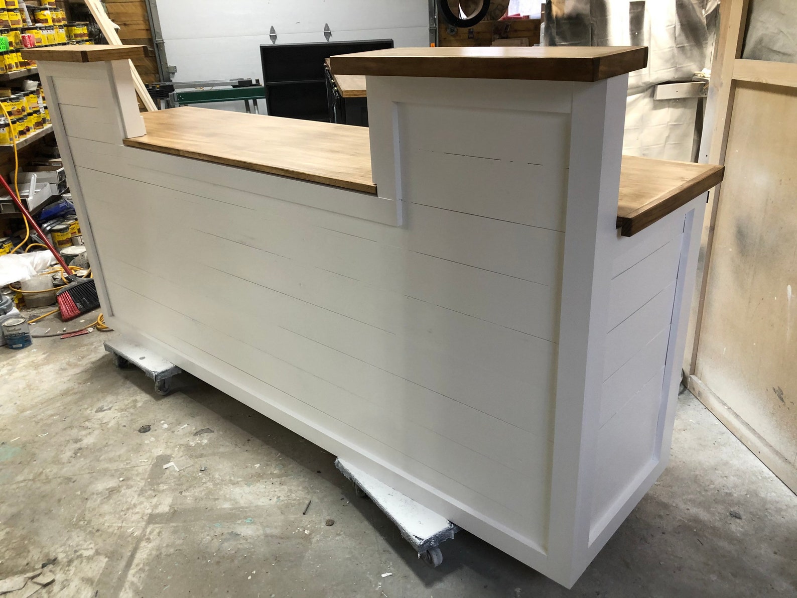 Rustic Reclaimed Retail Counter Reception Desk Office Desk - Etsy