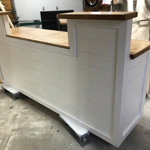 Rustic Reclaimed Retail Counter Reception Desk Office Desk - Etsy