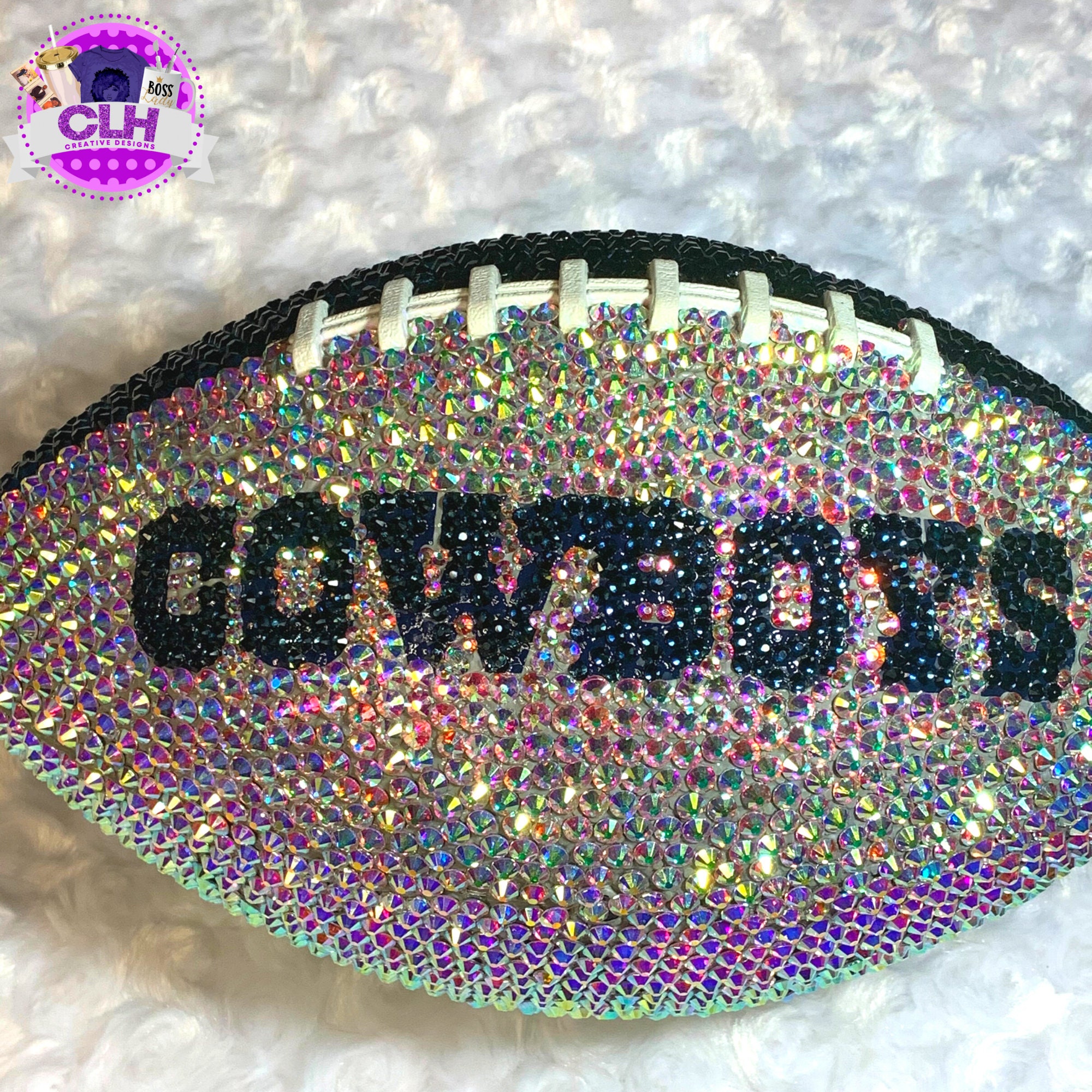 Handcrafted Bling Football: Sparkle With Team Spirit - Etsy
