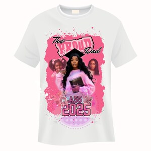 Custom Class of 2025 Graduation T-shirt | Personalized Photo & School ...
