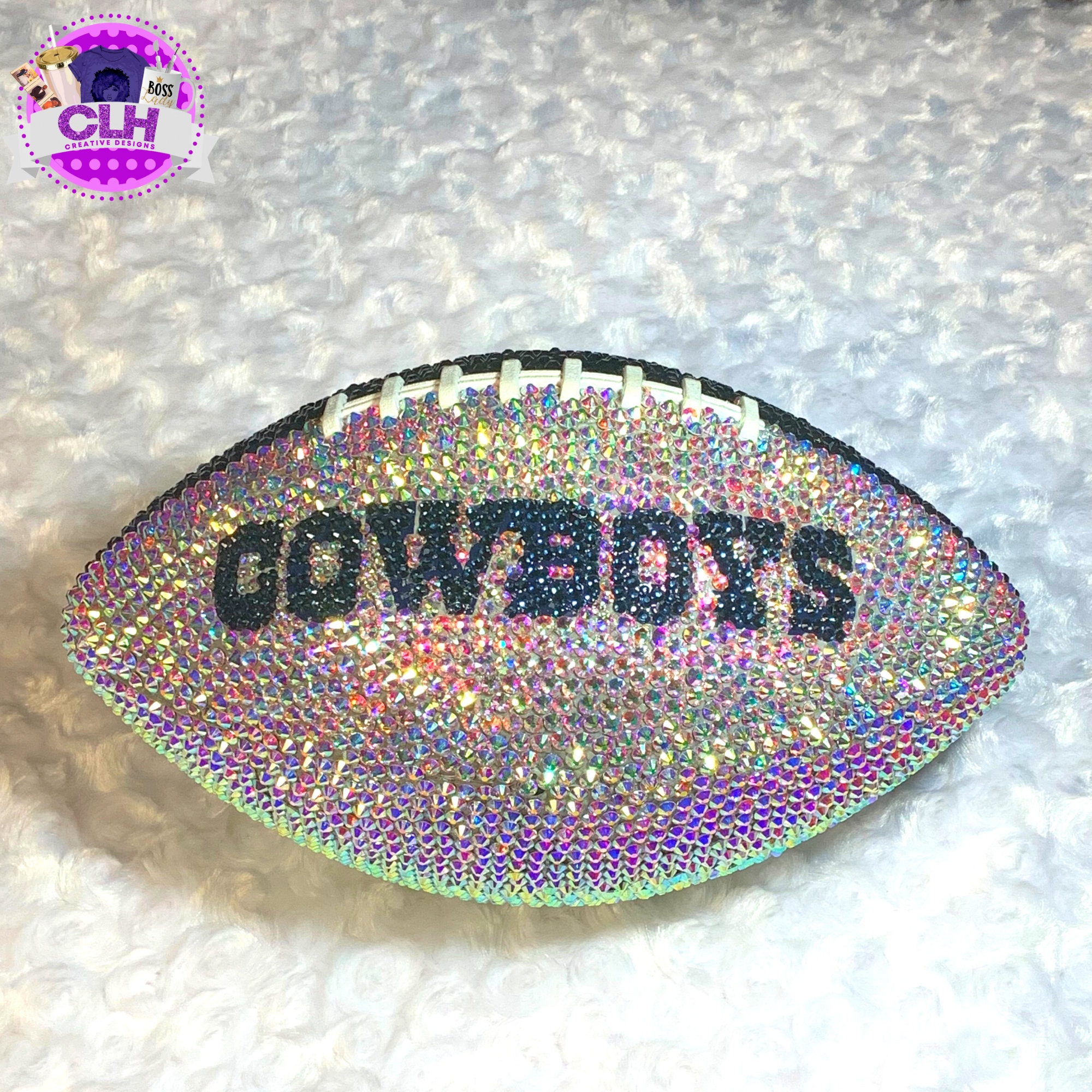 Handcrafted Bling Football: Sparkle With Team Spirit - Etsy