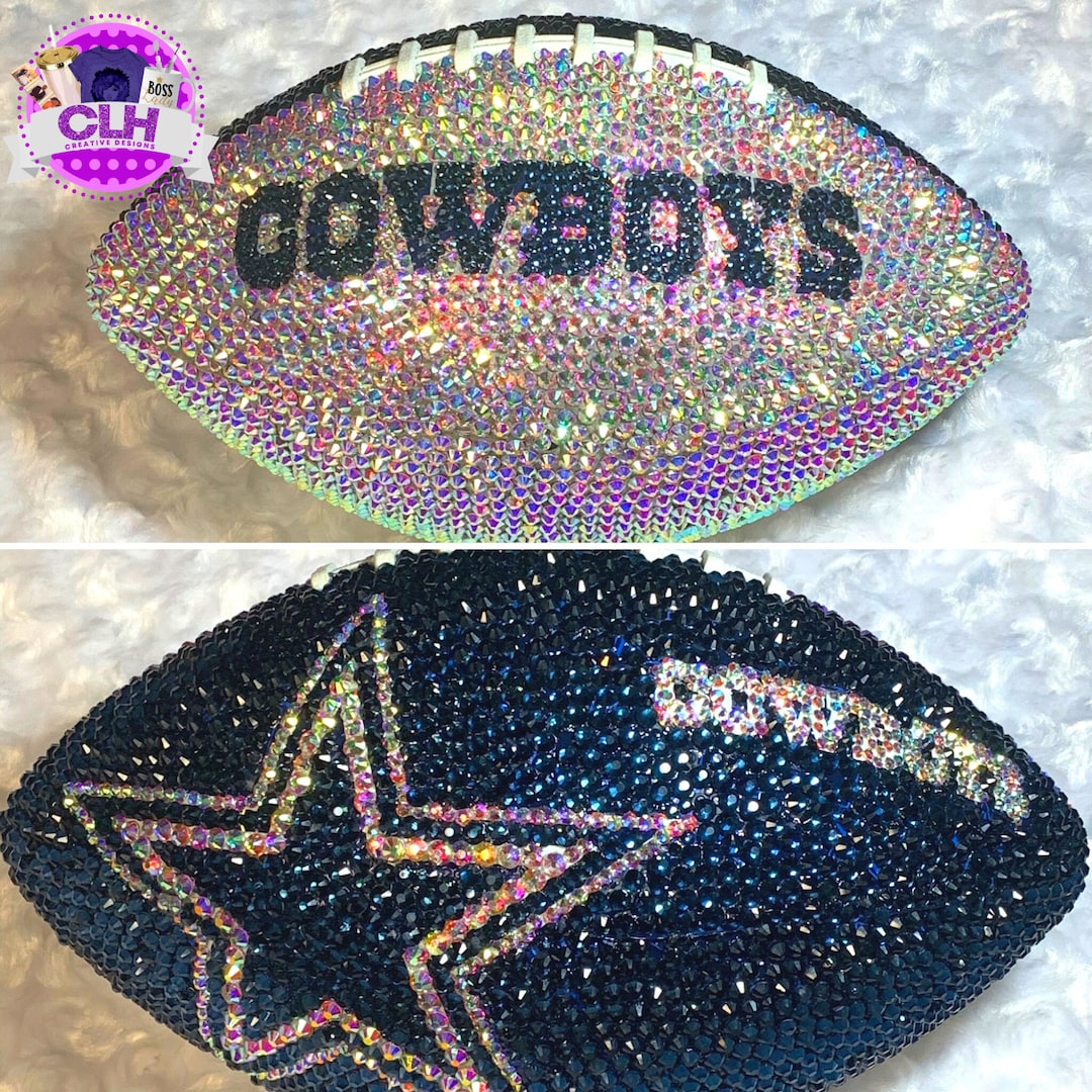 Handcrafted Bling Football: Sparkle With Team Spirit - Etsy