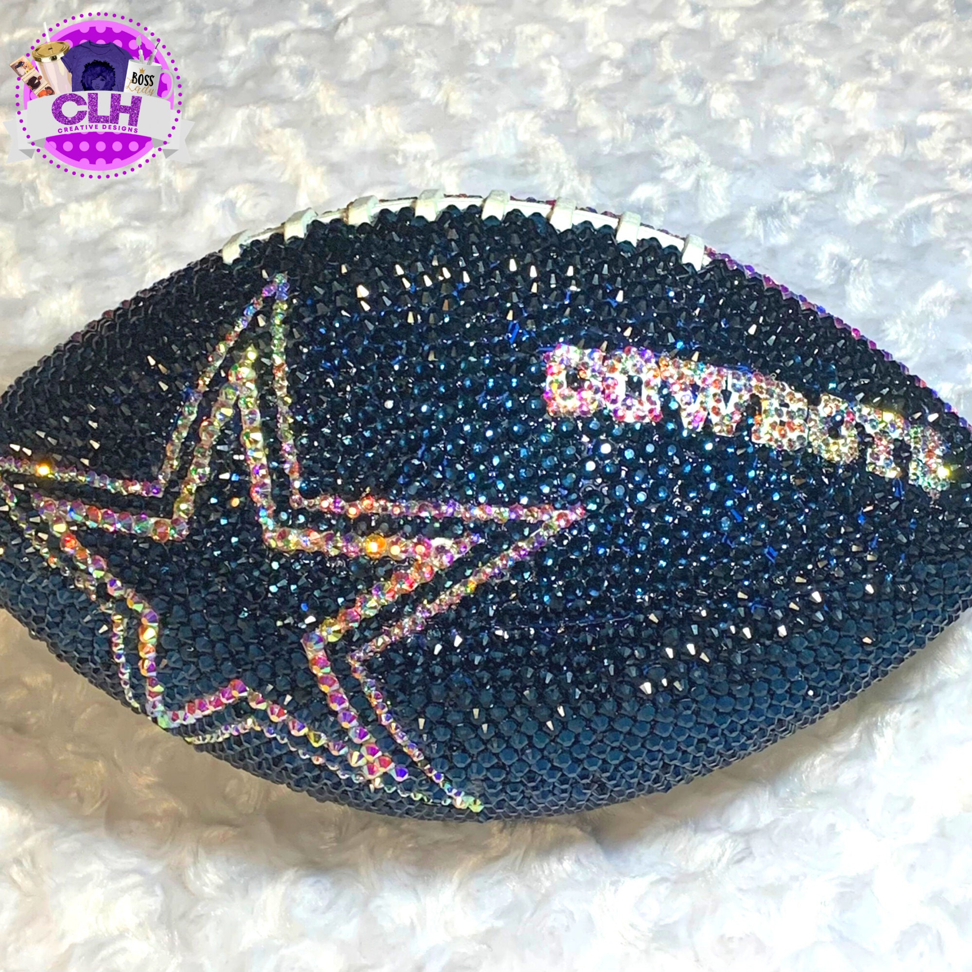 Handcrafted Bling Football: Sparkle With Team Spirit - Etsy