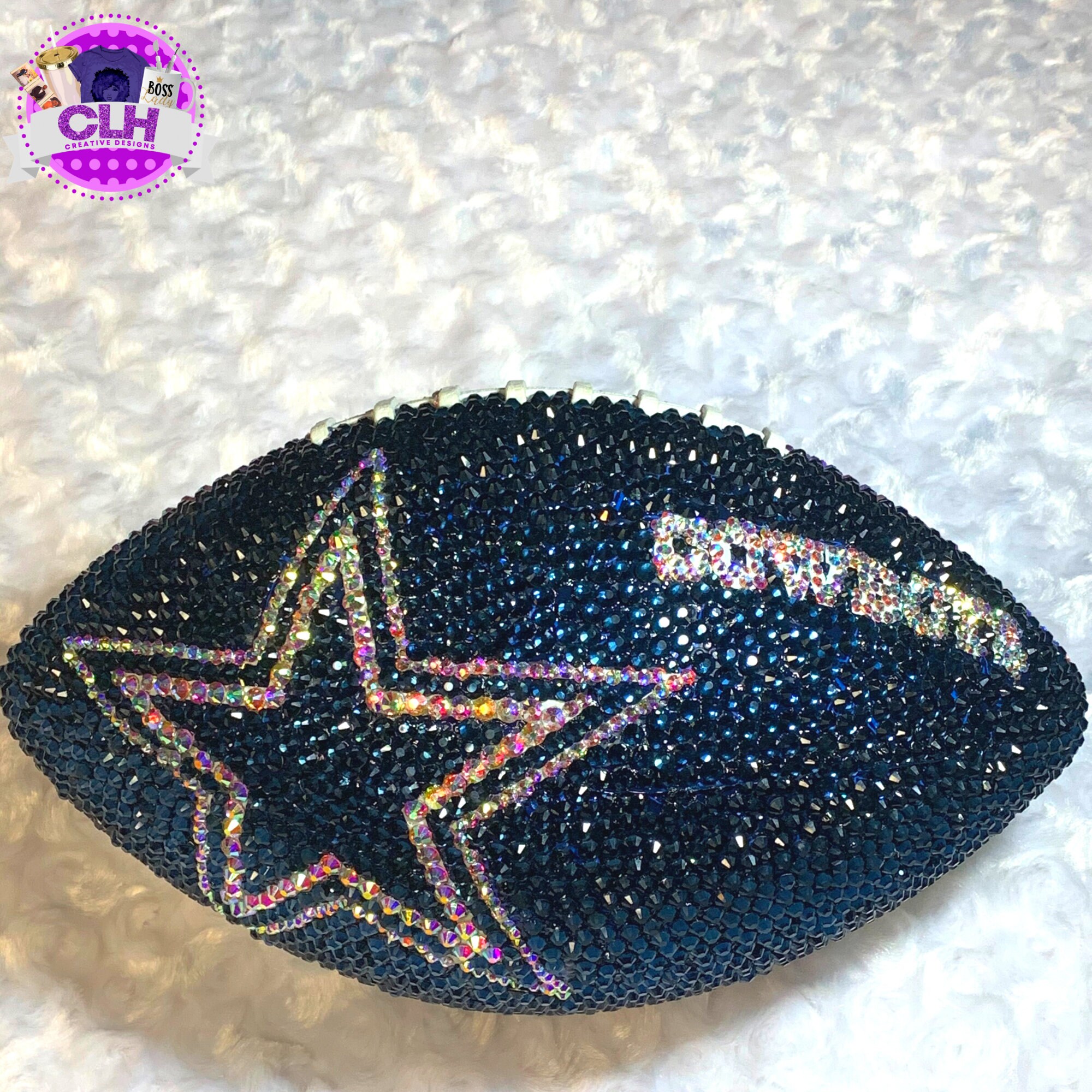 Handcrafted Bling Football: Sparkle With Team Spirit - Etsy