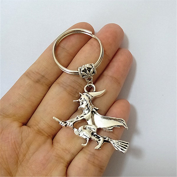 Witch Keychain - Etsy