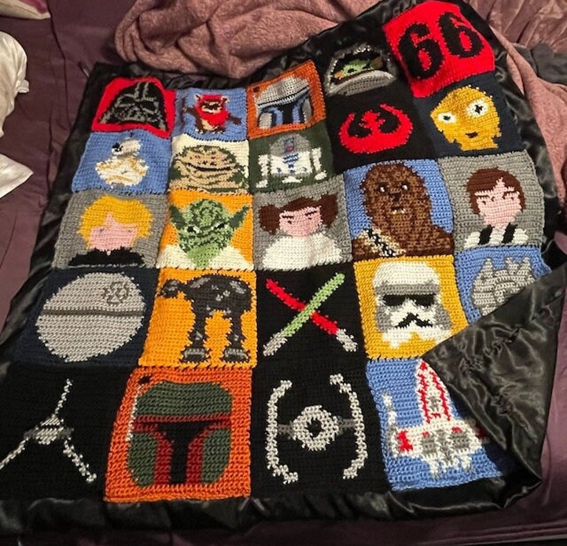 Made to Order Crochet Picture Blanket: Handmade Personalized Afghan ...