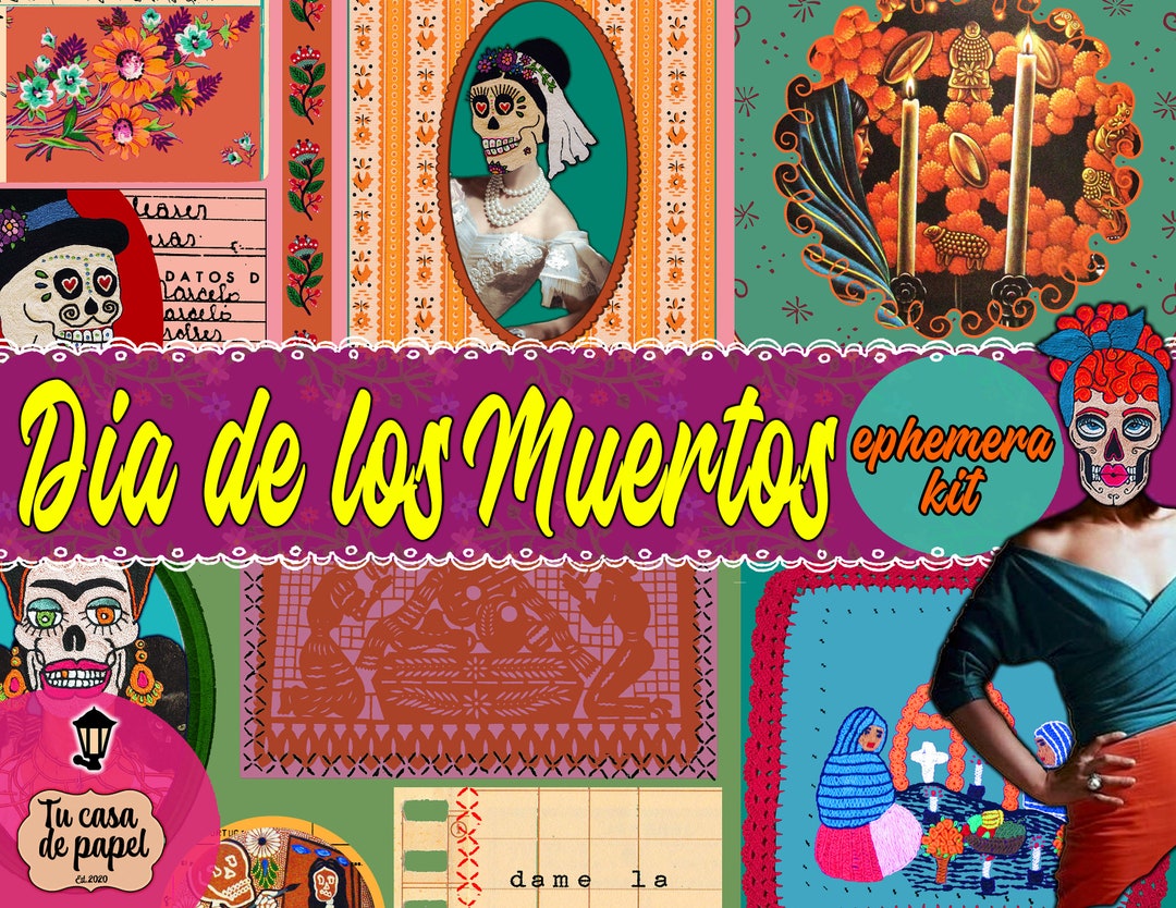 Dia De Muertos Junk Journal Kit, Halloween Fall Digital Download ...