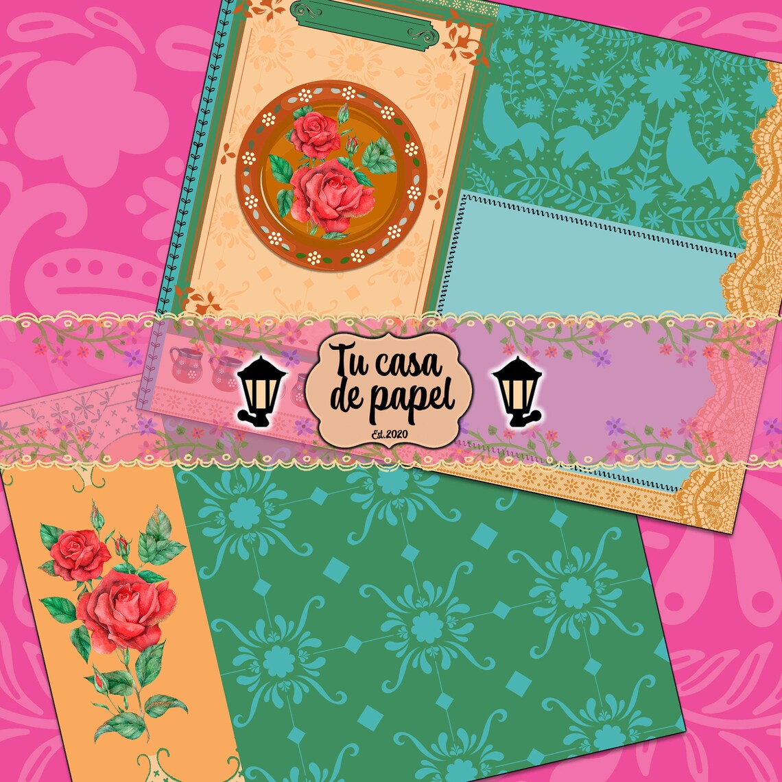Mexican Recipe Junk Journal Printable, Recipe Cards and Pockets ...