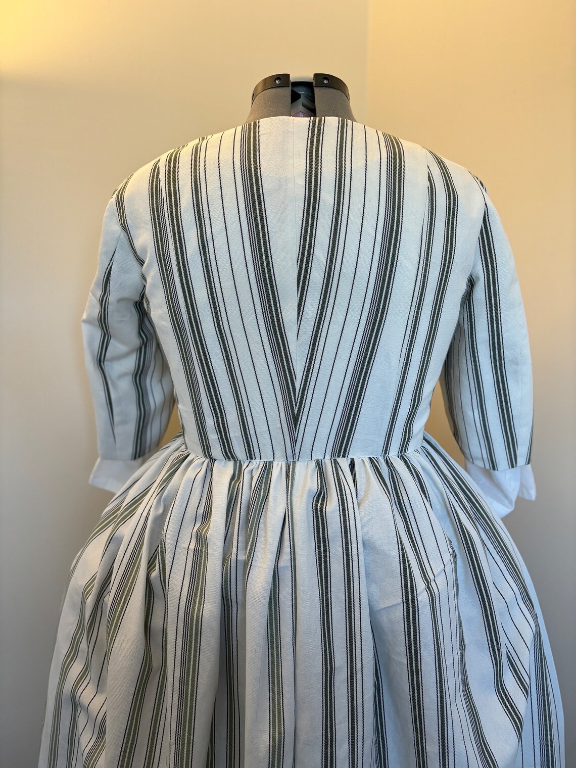 Striped Robe A Langlaise 18th Century Gown Size 16-18 - Etsy