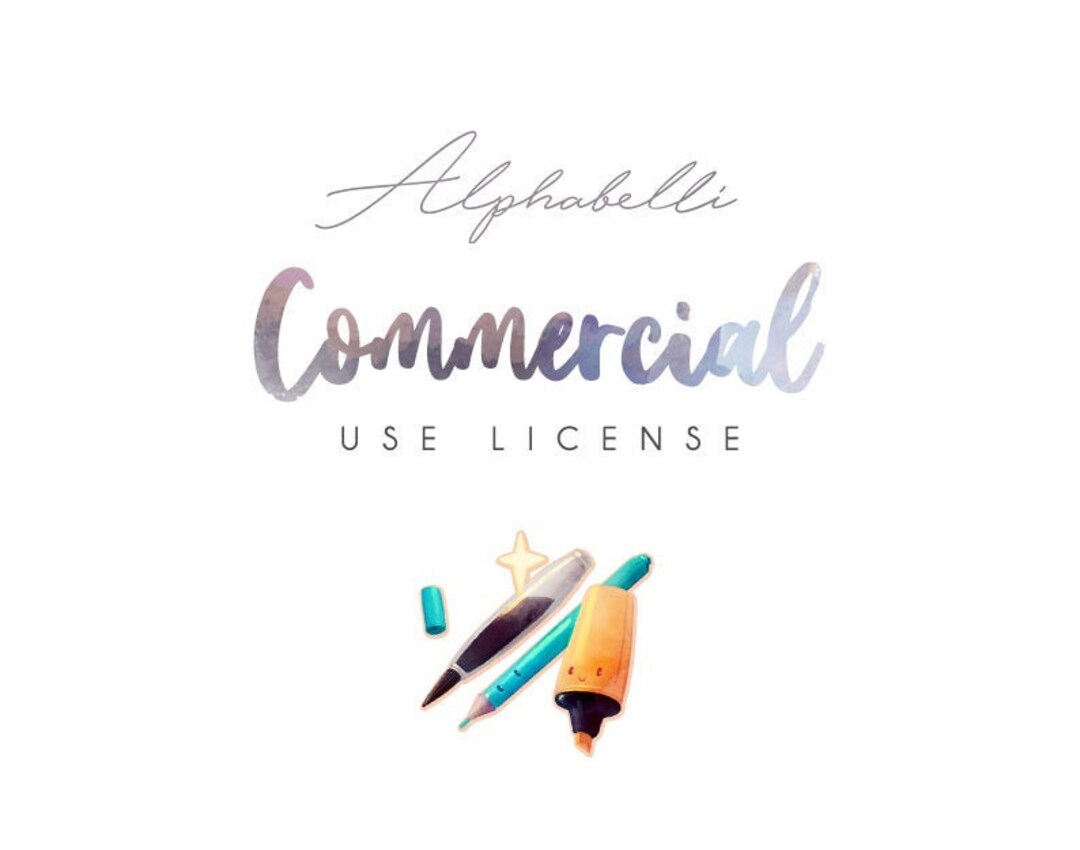 Cliparts Set Commercial Use License • Extended License for Physical ...