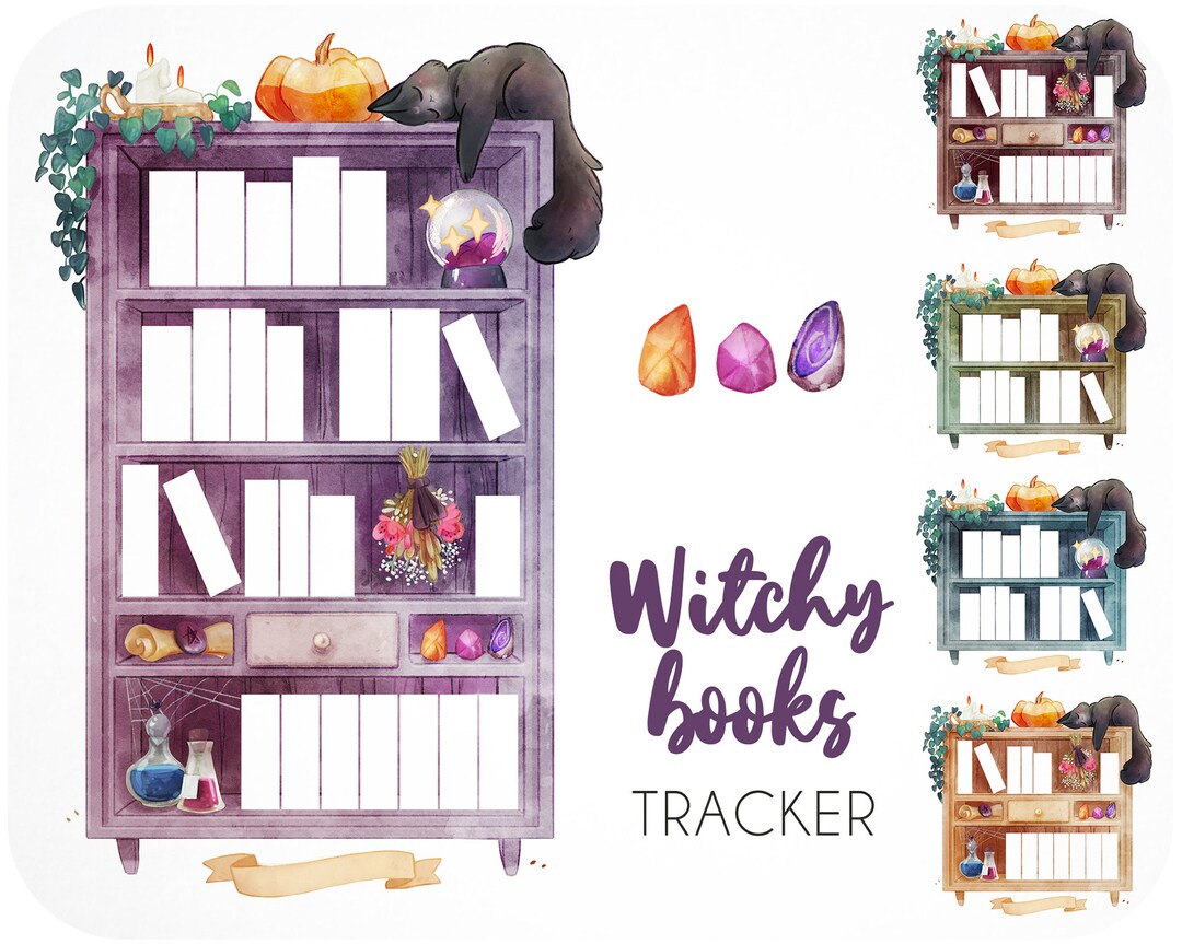 15 Witchy Reading Log Printables • Halloween Book Tracker for Reading ...